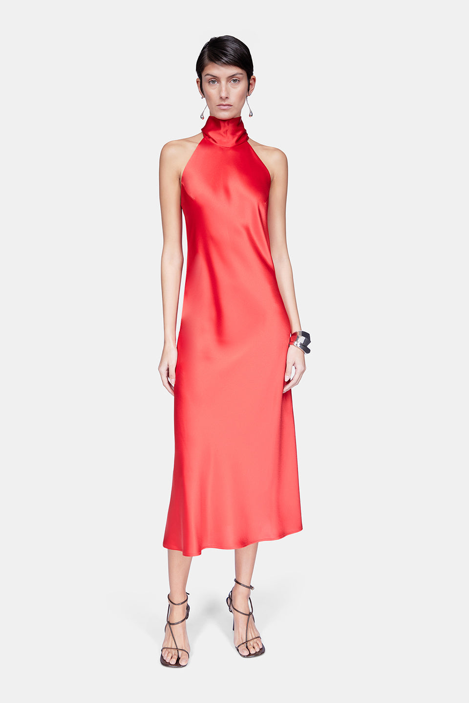 Cropped Sienna Dress - Sunset Red – Galvan
