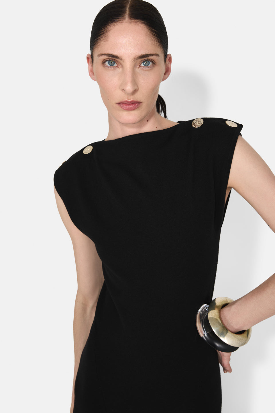 Fatima Dress - Black – Galvan London UK