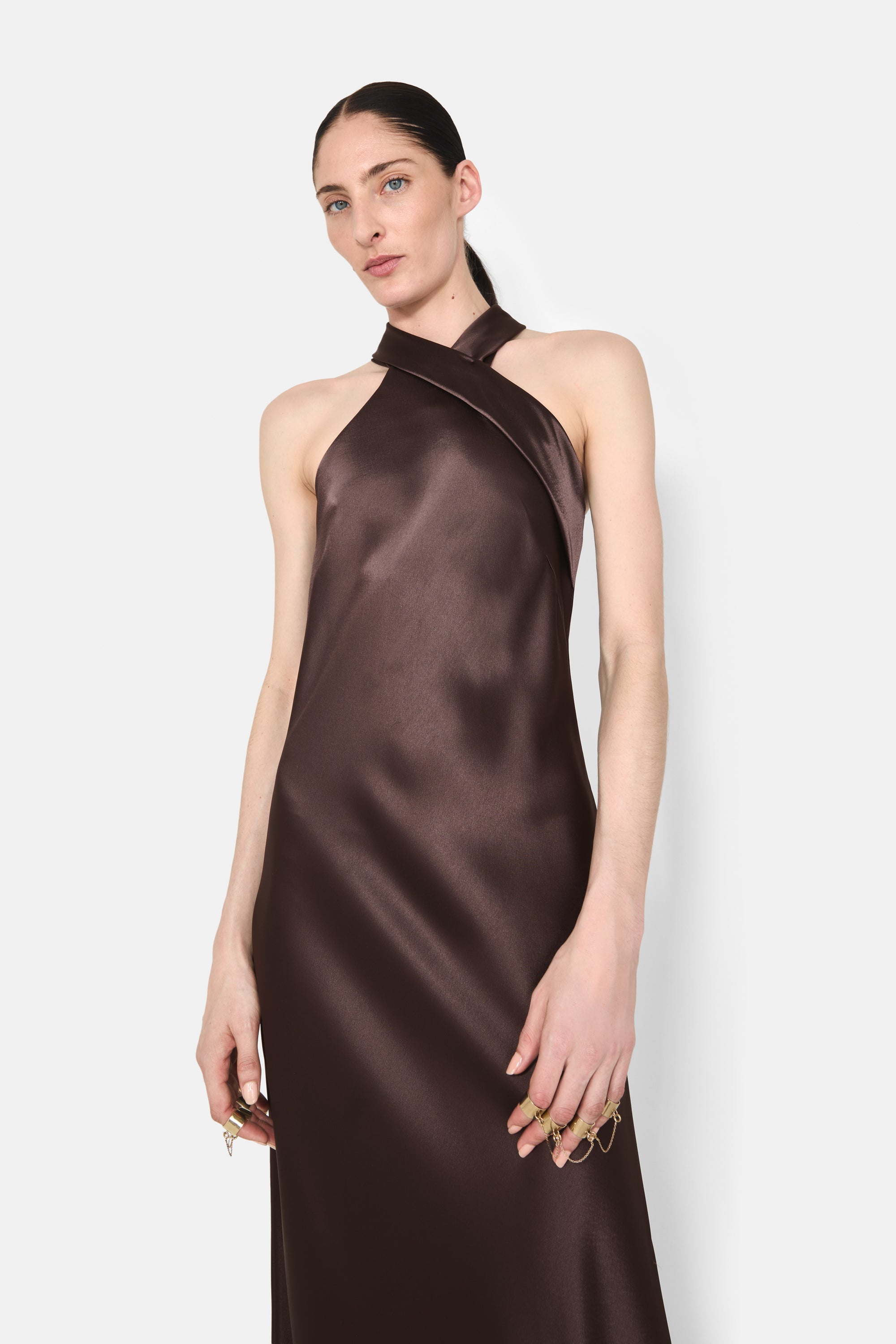 PANDORA GOWN - CHOCOLATE – Galvan
