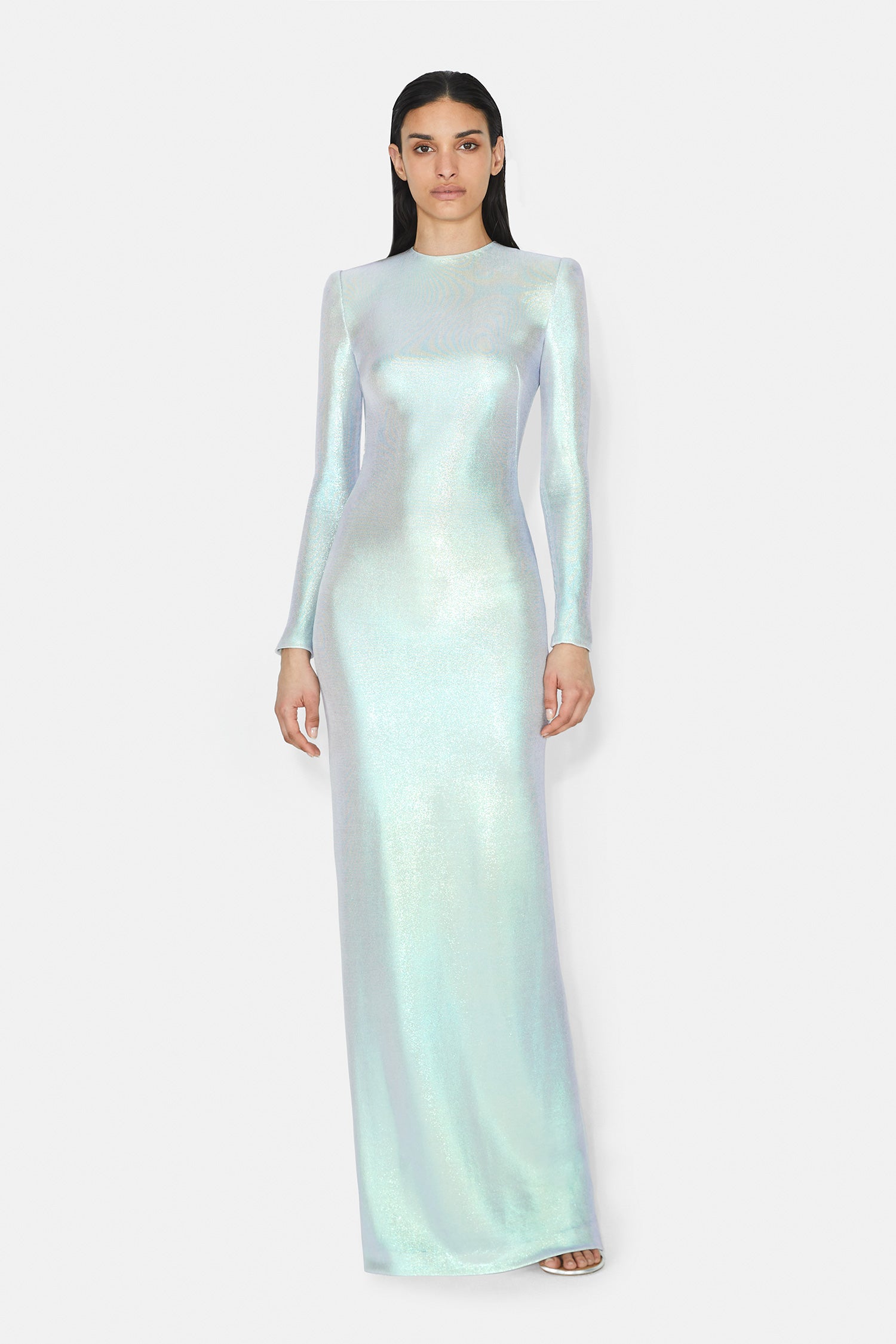 Frieze Long Sleeve Dress - Iridescent | Galvan London