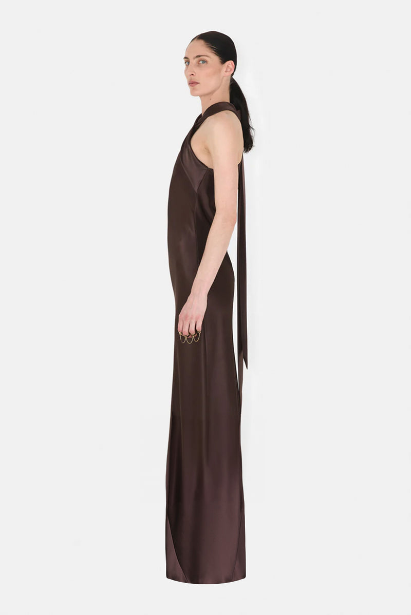 PANDORA GOWN - CHOCOLATE – Galvan