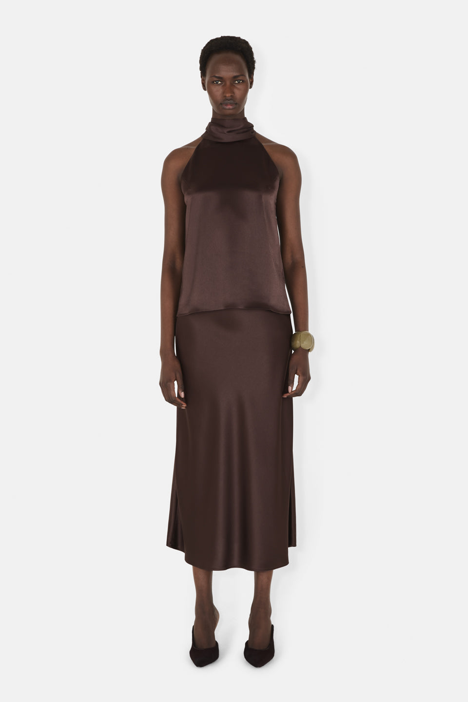 SIENNA TOP - CHOCOLATE – Galvan