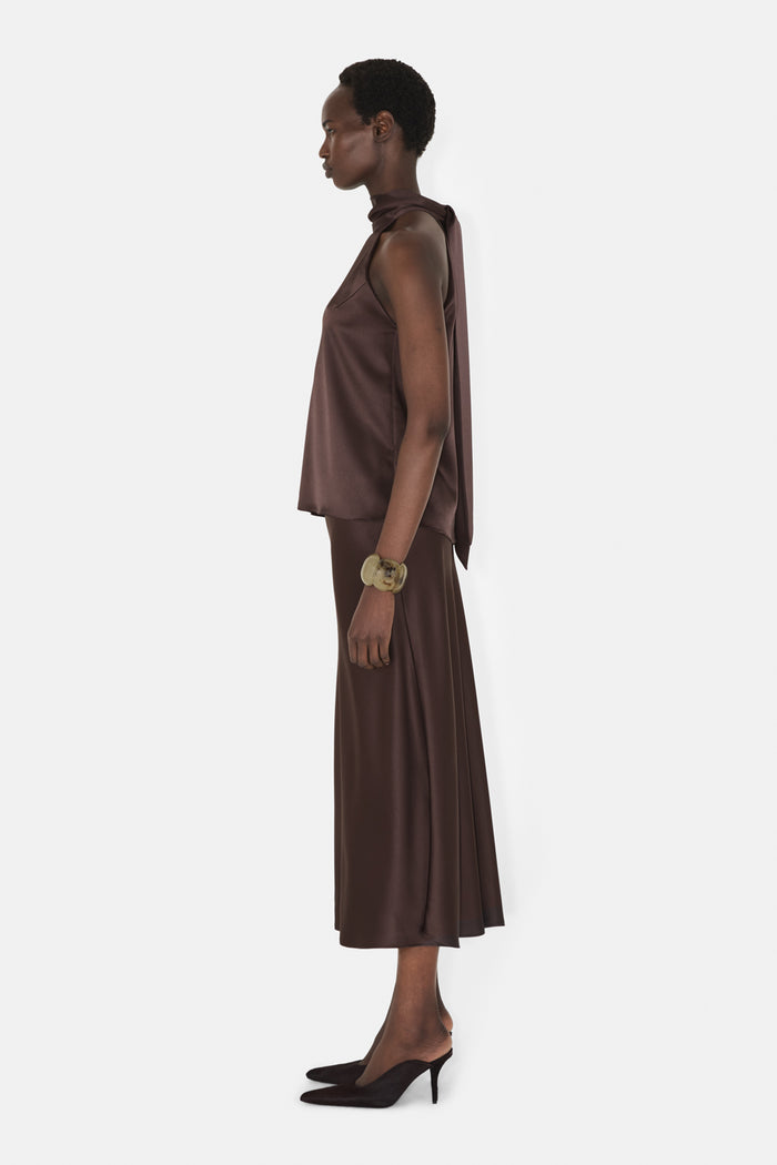 SIENNA TOP - CHOCOLATE – Galvan